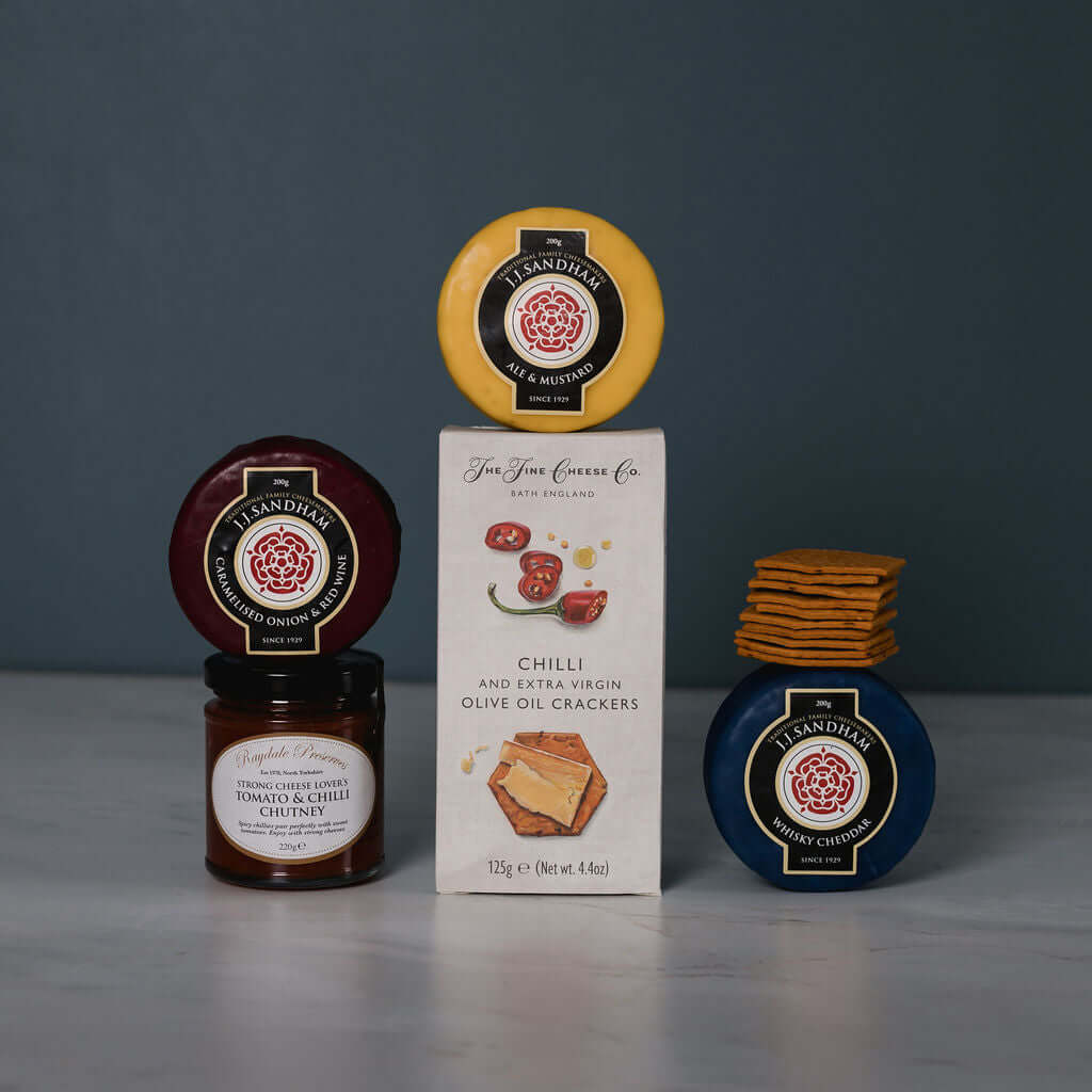 Tasty Trio Cheese Selection & Gourmet Accompaniments