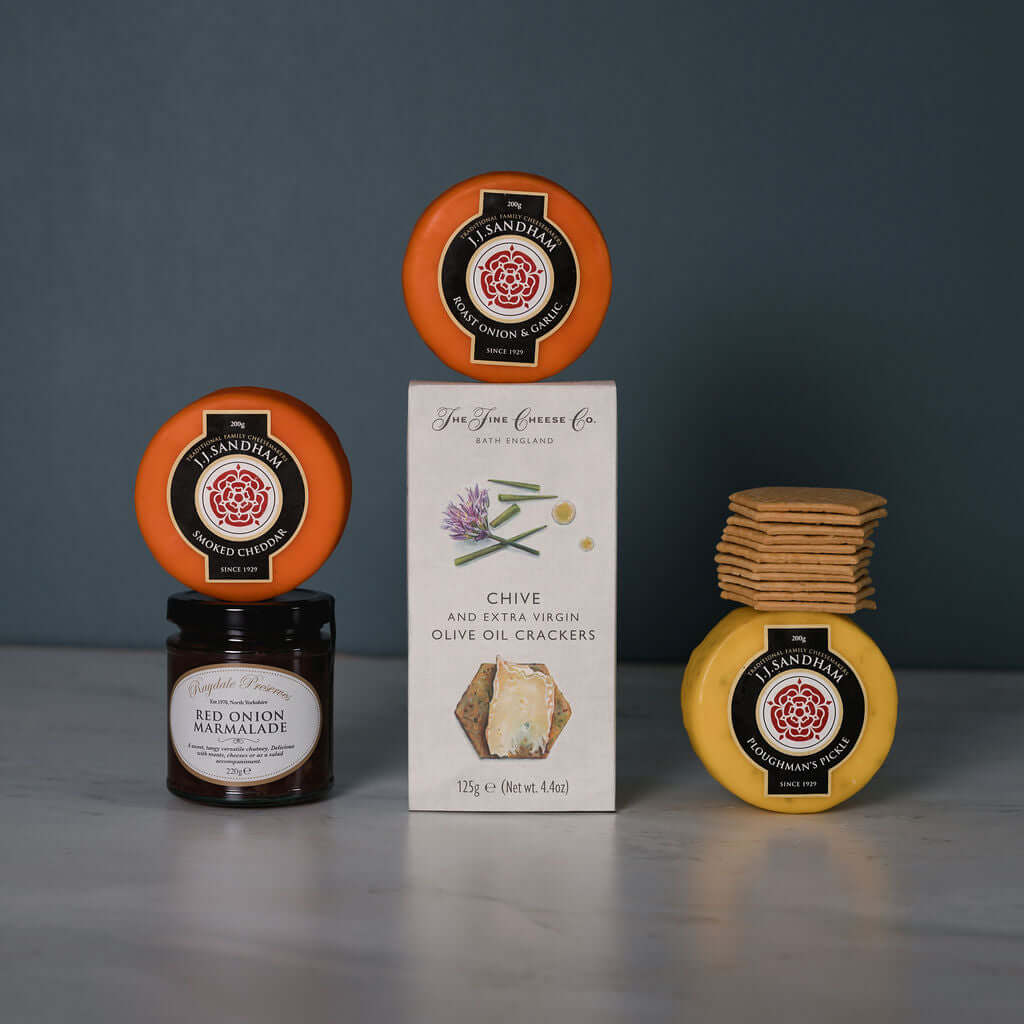 Tasty Trio Cheese Gift Hamper Box - Indulgent Delights